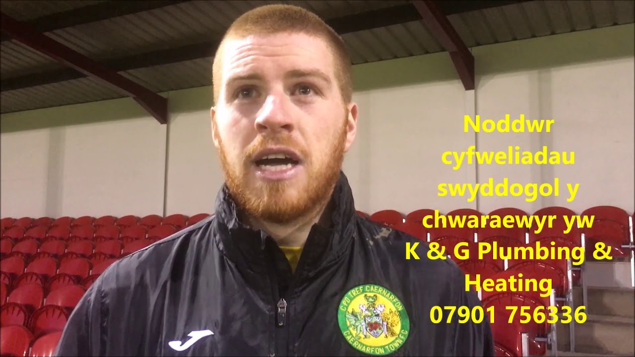 Nathan Craig post match interview after Denbigh match 6.1.2018 - YouTube