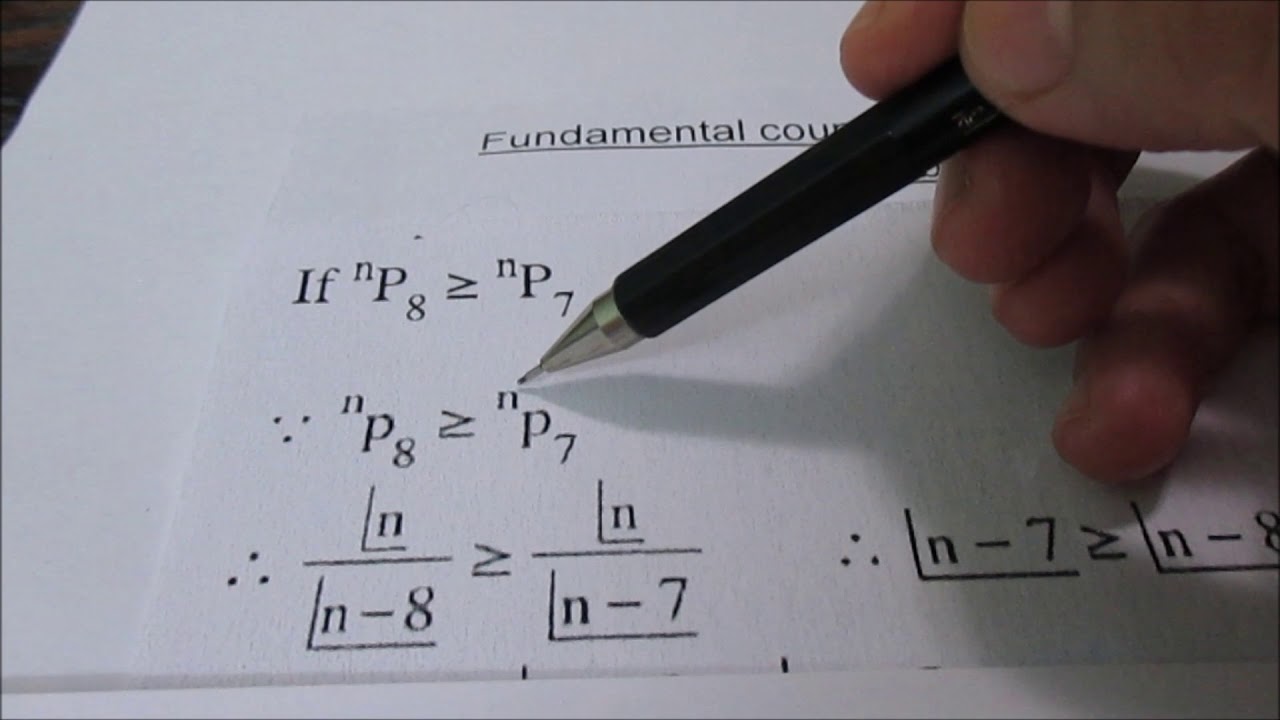 Fundamental counting principle permutations combinations part 4 - YouTube