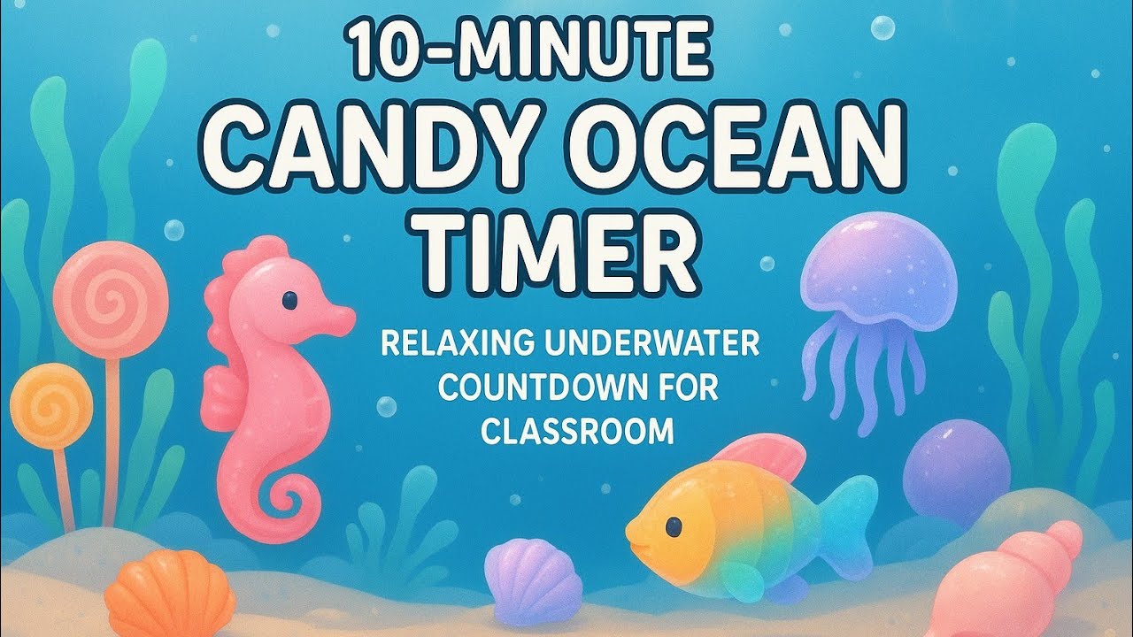 10-Minute Candy Ocean Timer 🌊 – Relaxing Underwater Countdown for ...
