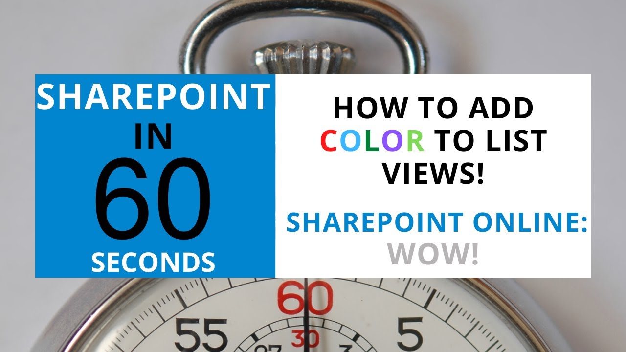 SharePoint User Question #294: How Do I Add Color To My Choices In A ...