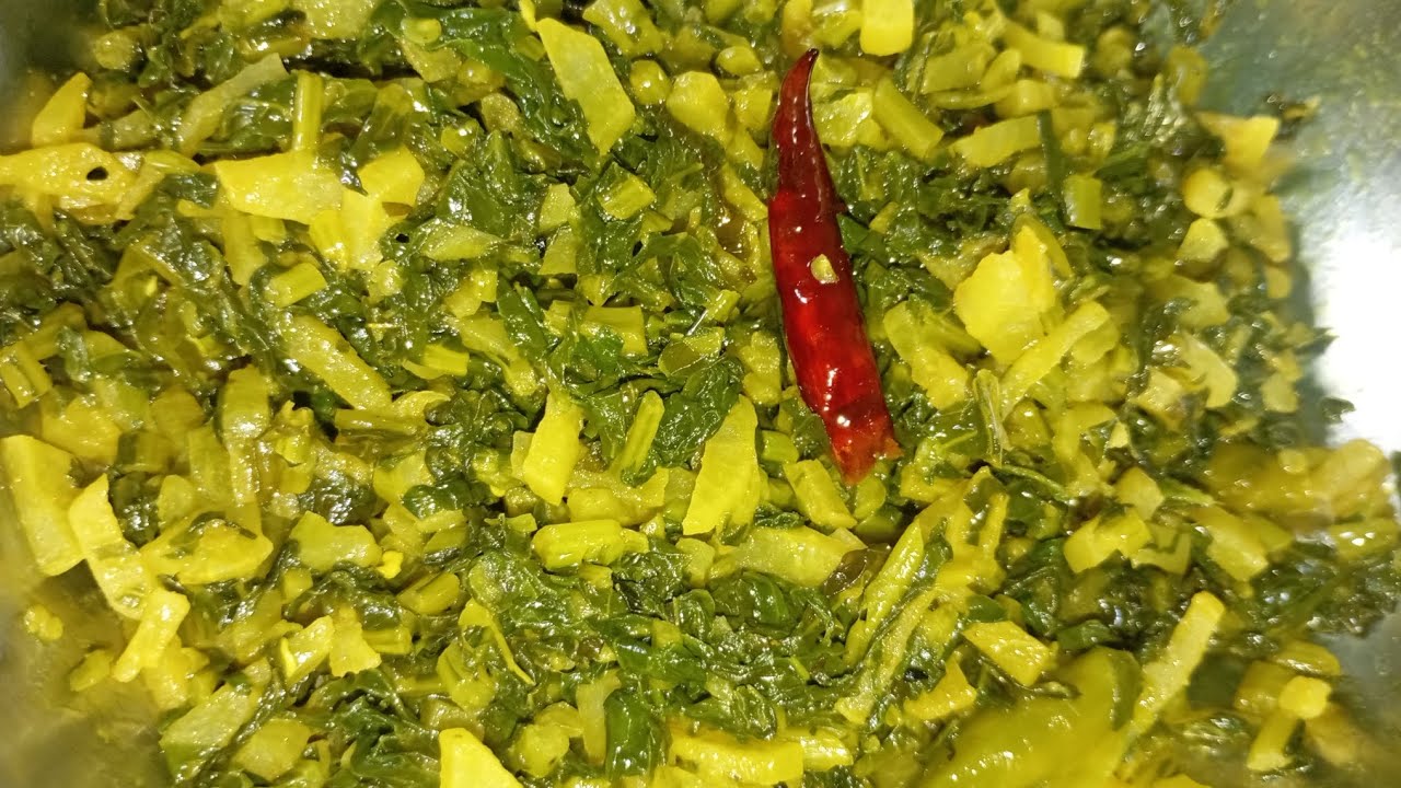 niramish mulo shaak recipe |নিরামিষ মুলো শাক ভাজা |মুলো শাক এভাবে ...