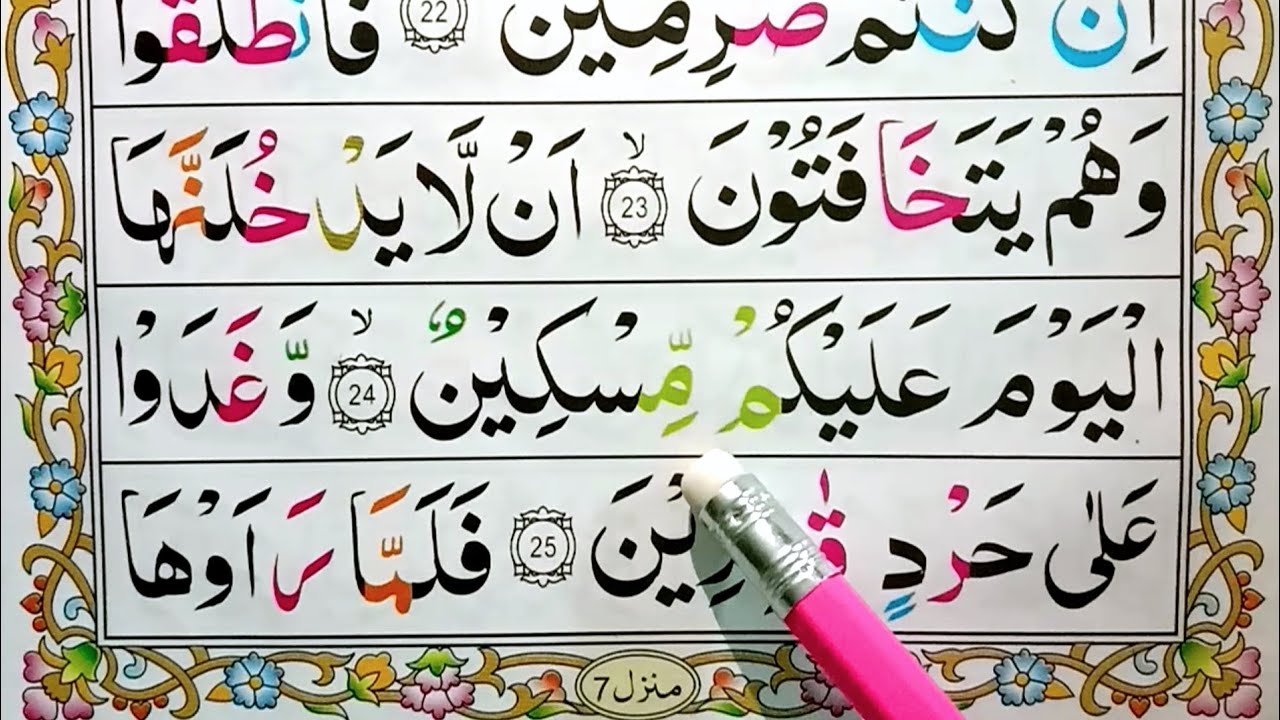 Suran Qalam | Verses 24_28 | Learn Surah Al Qalam Word By Word Easily ...