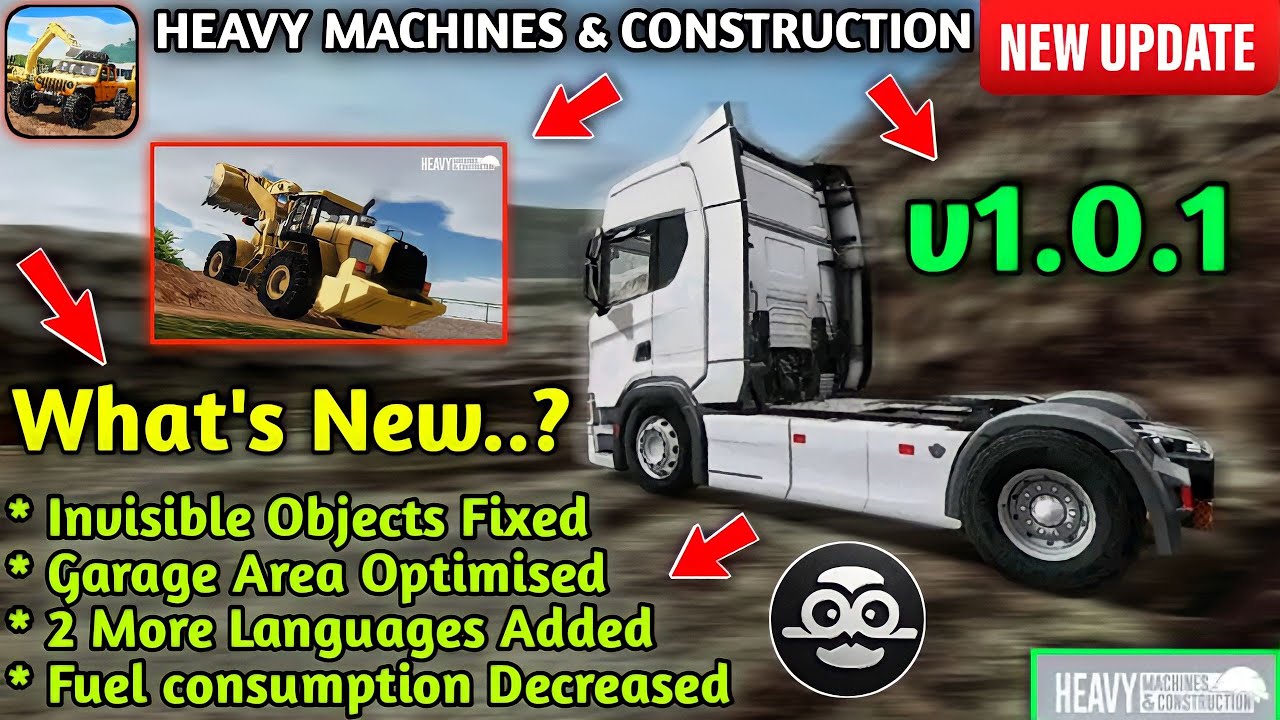 🚚 New Big Update - What's New In v1.0.1! In Heavy Machines ...
