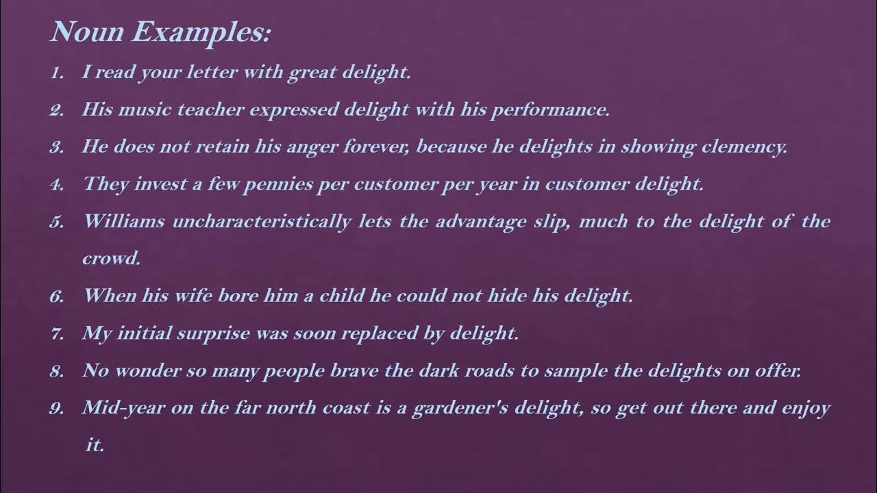 Delight Meaning And Example Sentences YouTube delight-meaning-and-example-sentences-youtube