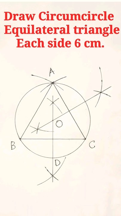 Draw circumcircle of an equilateral triangle having length of each side 6cm. @SHSIRCLASSES ...