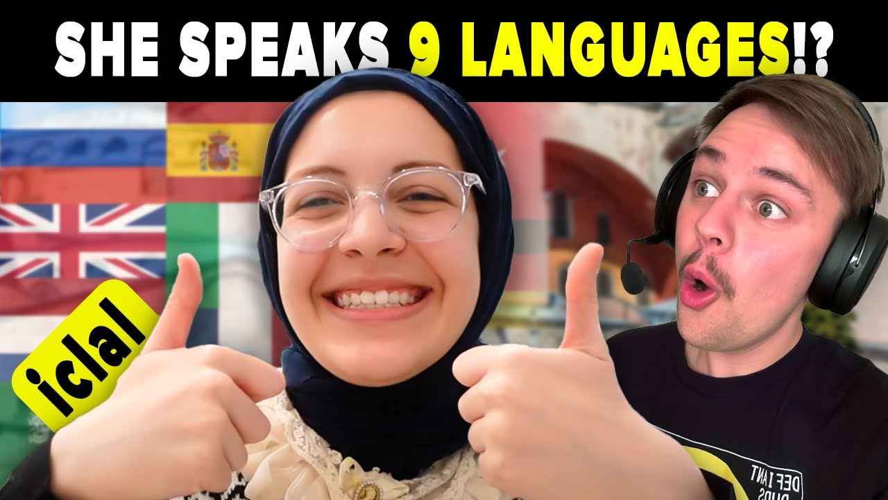 18 year old POLYGLOT speaks 9 LANGUAGES! - Multilingual conversation @iclaliano - YouTube