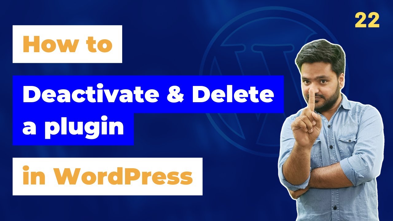 How To Deactivate And Delete Plugin In Wordpress Plugin Deactivation And Deletion In Wordpress 2715