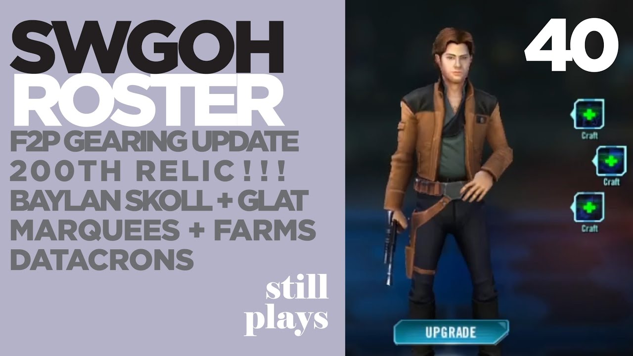 ROSTER | F2P UPDATE | 040 | 200TH RELIC SPECTACULAR - Marquee Farms ...