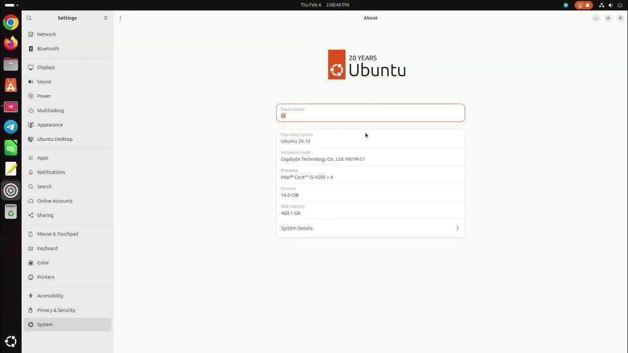 How to Setup Sound Date and Time Ubuntu 24.10 Desktop Linux - YouTube