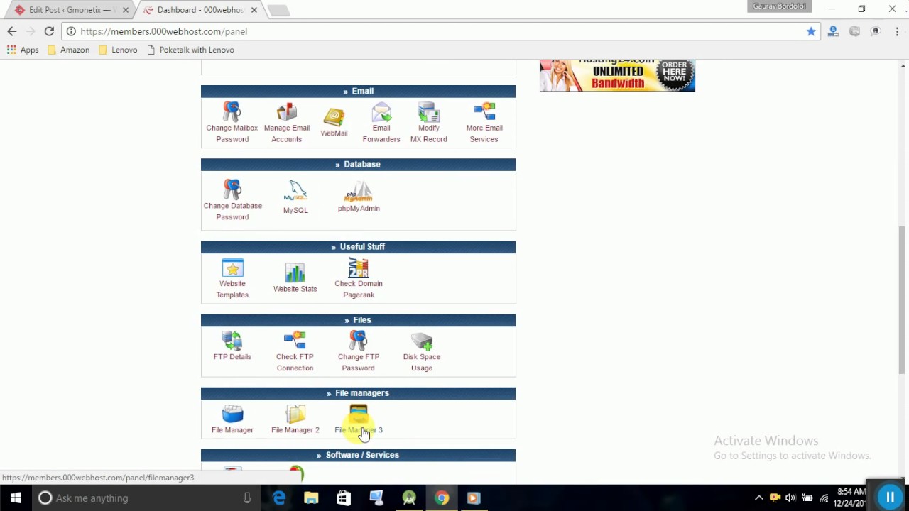 creating a subdomain in free hosting (000webhost) - YouTube