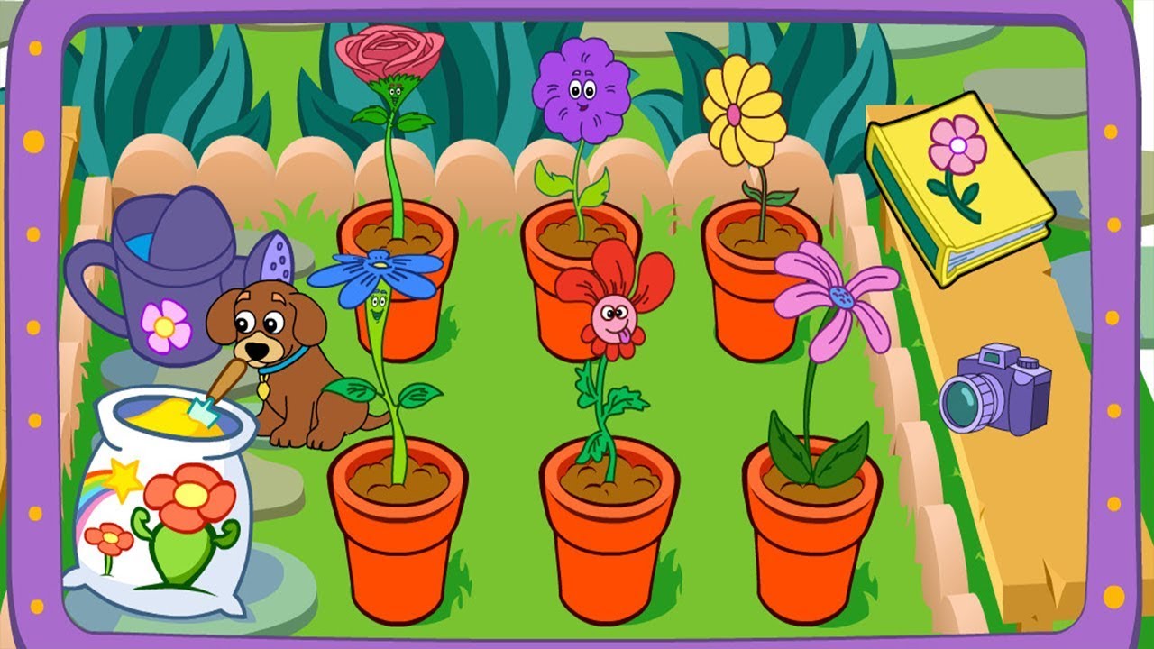 Games For Kids || Dora's Magical Garden || Game Y8 For Kids - YouTube