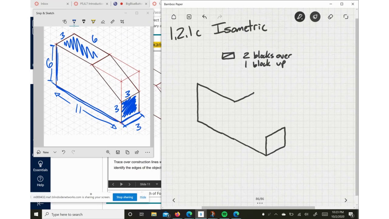 IED 1.2.1c Isometric forms on orthographic (square grid) paper - YouTube