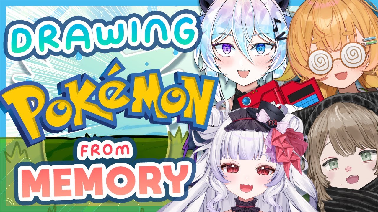 DRAWING POKEMON FROM MEMORY!!【DRAWING COLLAB w/ Tabby, Toka, and Viva ...