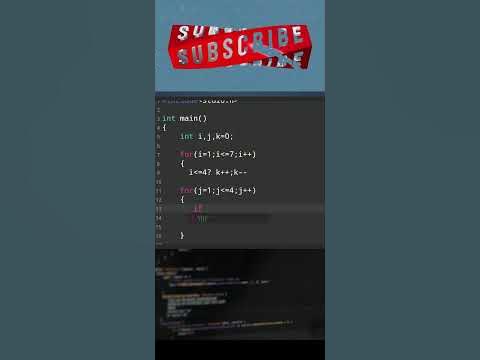 #22 C Language | Love triangle Pattern | Aryan Chaurasia | #short #coding #programing - YouTube