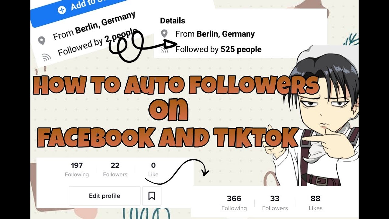 How to Auto Followers on Facebook and Tiktok - YouTube