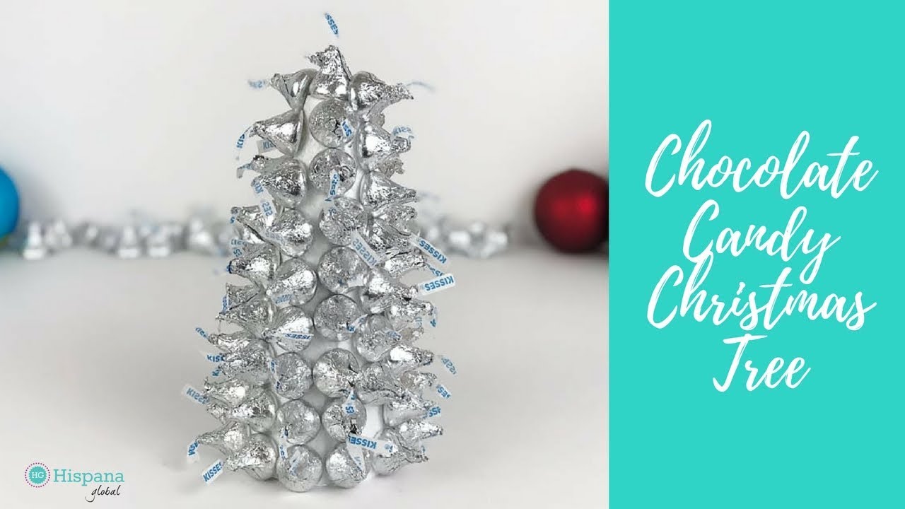 DIY: How To Make A Chocolate Candy Christmas Tree | HispanaGlobal - YouTube