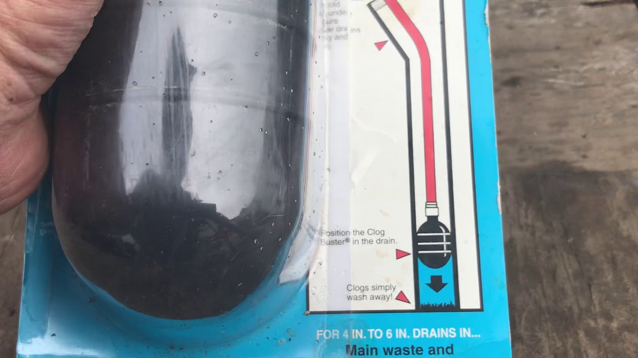 Clog buster sewer pipe unclogged review great product - YouTube