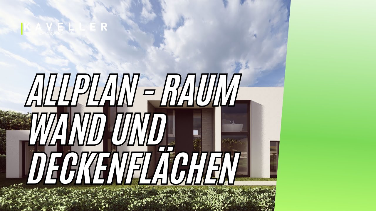 Allplan Tutorial - Wand und Deckenflächen - YouTube