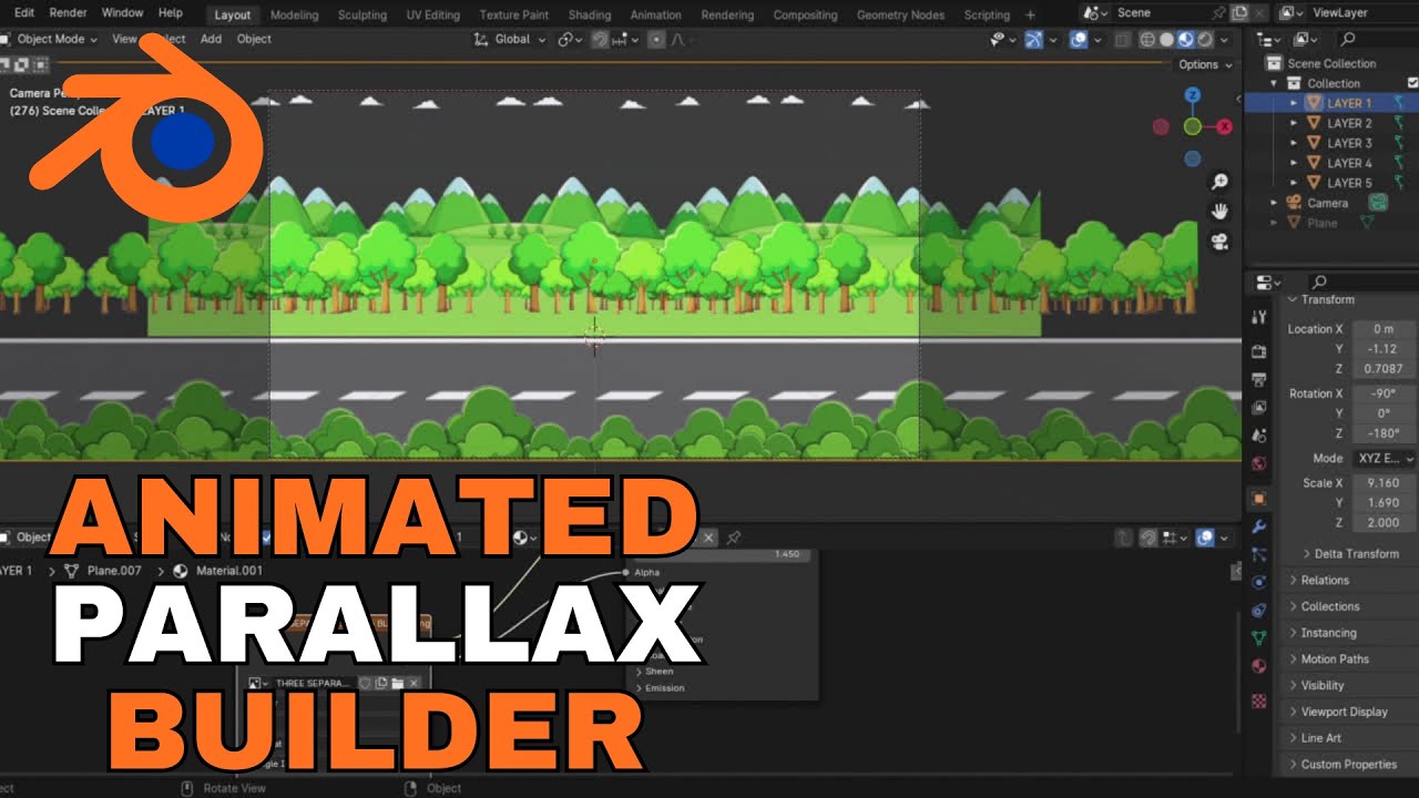 How to create Stunning Animated Parallax Scenes in Blender—In Just ...