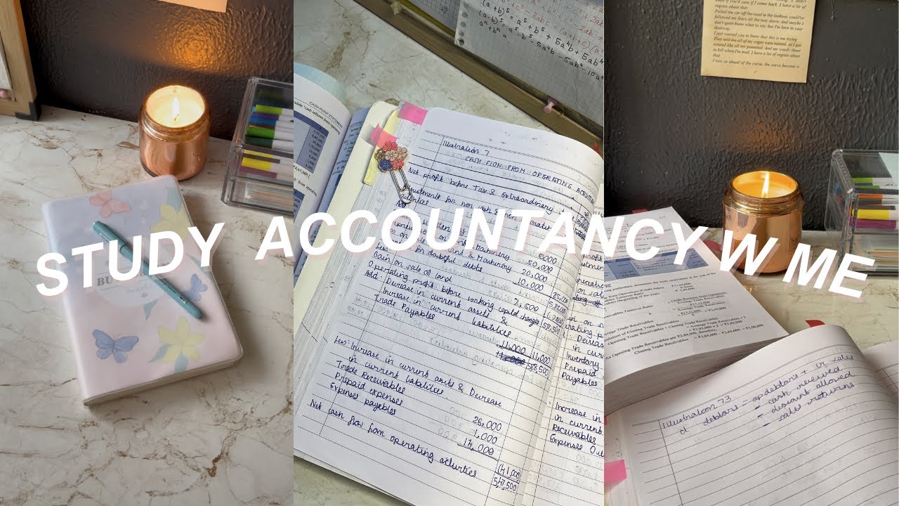 STUDY VLOG ♡ study accountancy with me ♡ CBSE class 12 commerce study ...