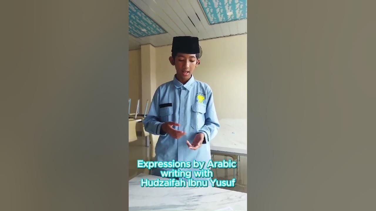 Expressions by Arabic writing with Hudzaifah Ibnu Yusuf - YouTube