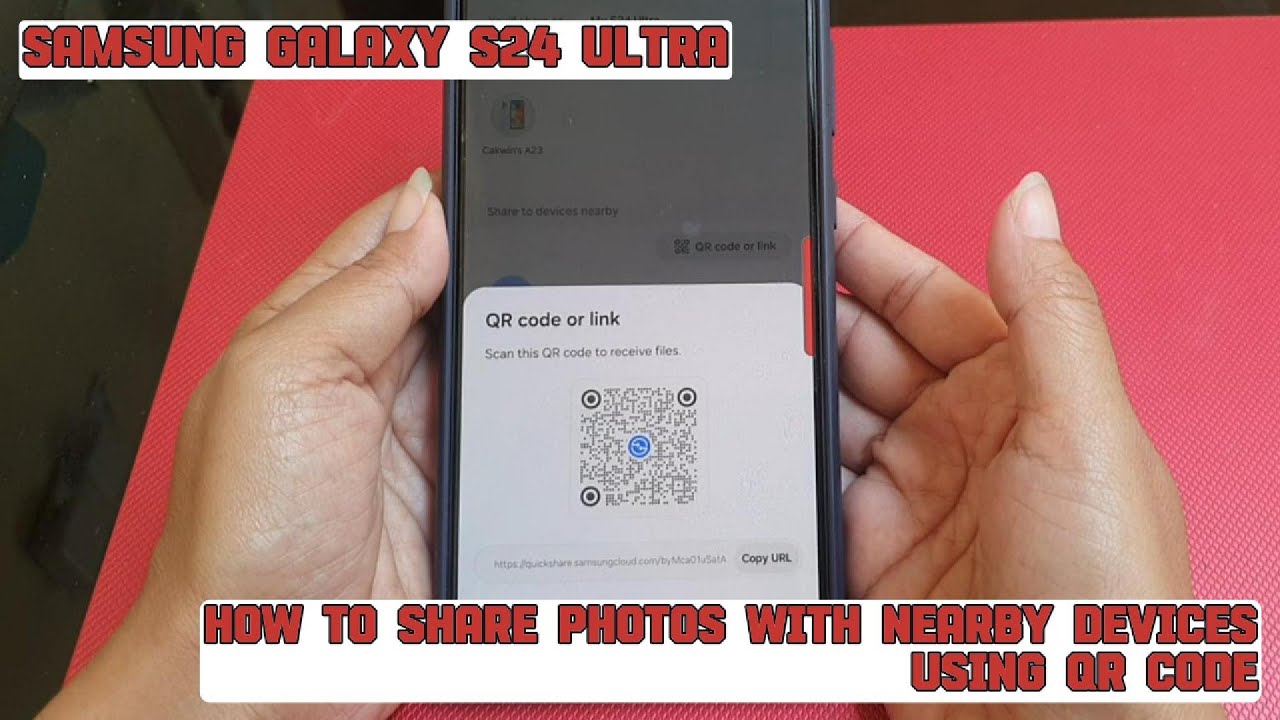 How to share photos with nearby devices using QR code on Samsung Galaxy ...
