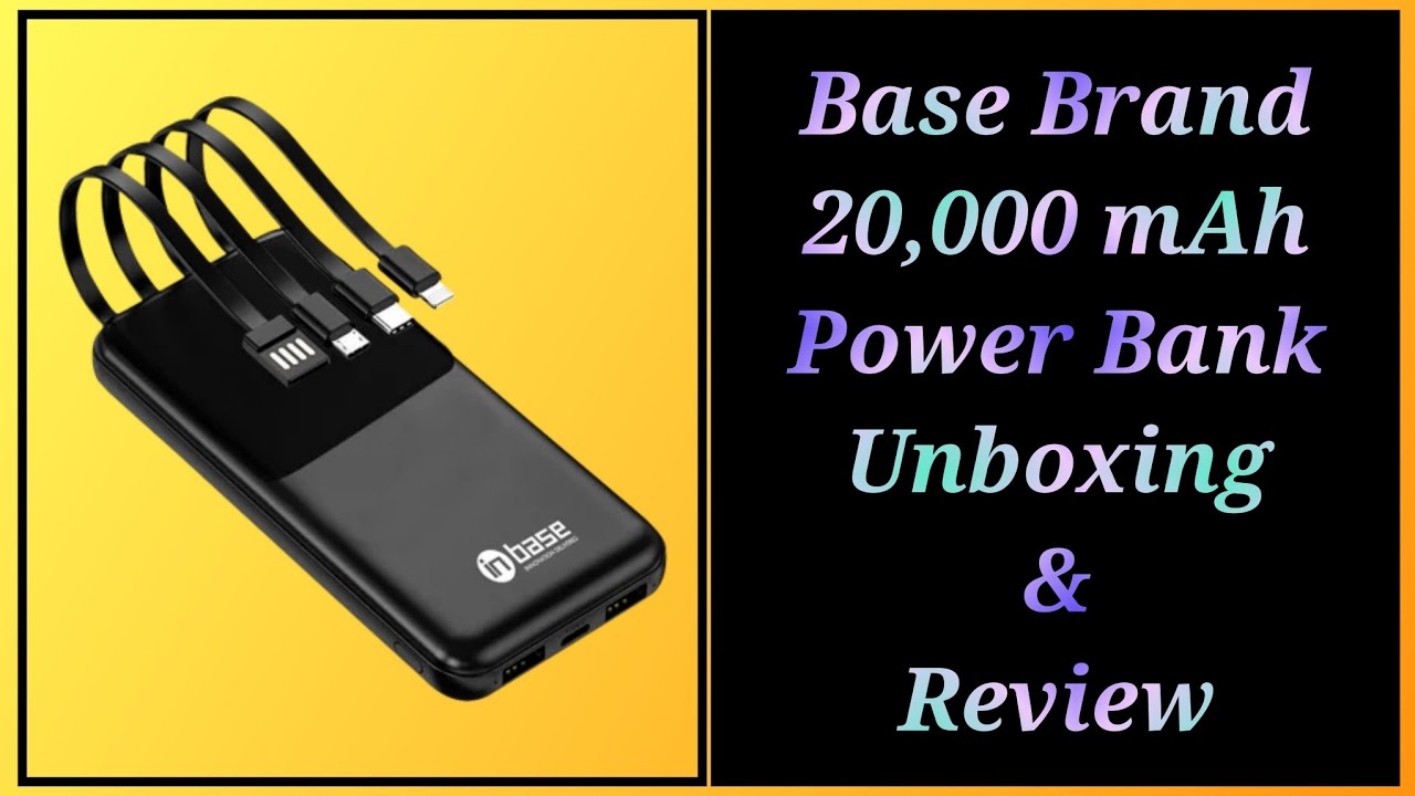 Base Brand Power Bank 20,000 mAh | Unboxing & Review in Tamil | # ...
