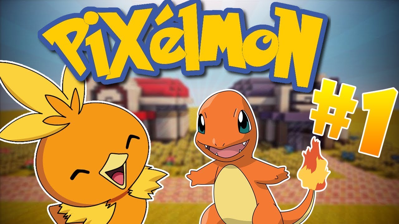 Pixelmon: EP:1-Starter Pokemon | Building our house!! - YouTube