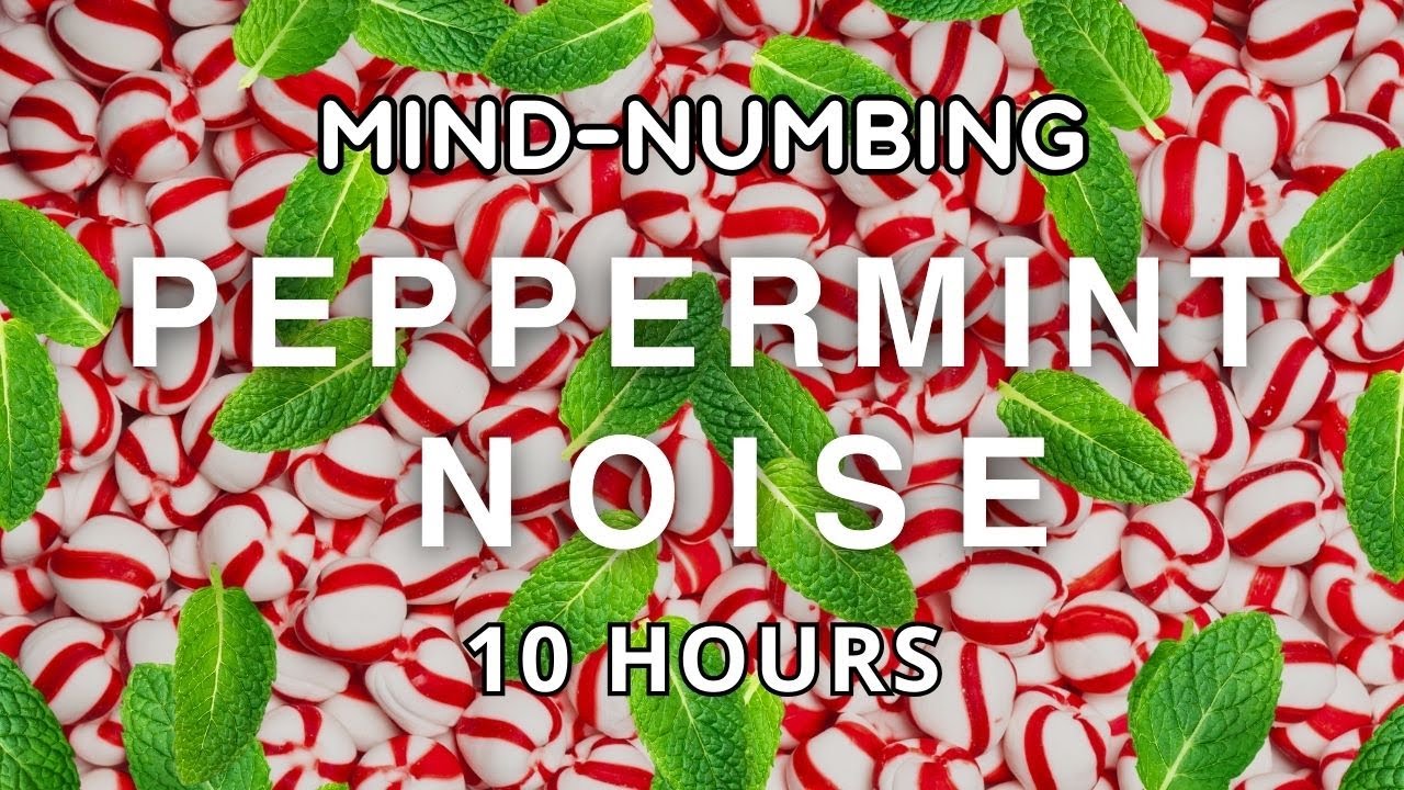 10 Hours BLACK SCREEN - Mind-numbing Peppermint Noise | Study, Sleep ...