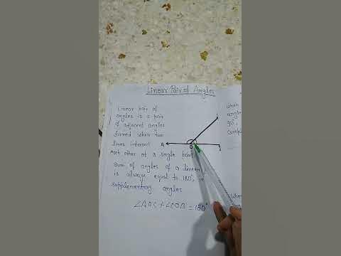 math shorts #youtubeshorts #linear pair of angles #class 7 #chapter -5 line & angles part 6 ...