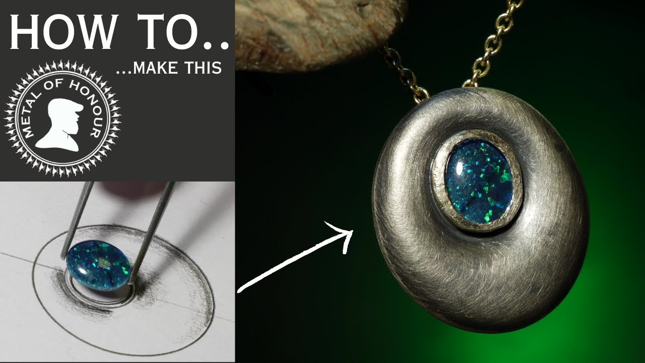 how to make a bezel setting pendant easily. - YouTube