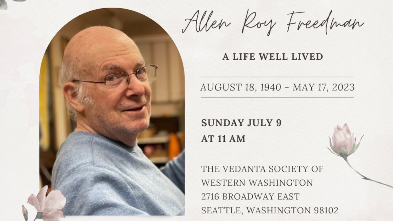 Memorial Service for Dr. Allen R. Freedman - YouTube