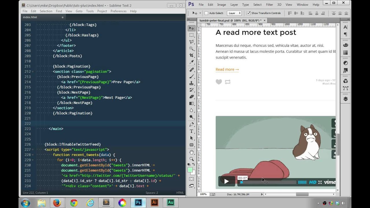 Creating the Tumblr Post Footer and Notes | Envato Tuts+