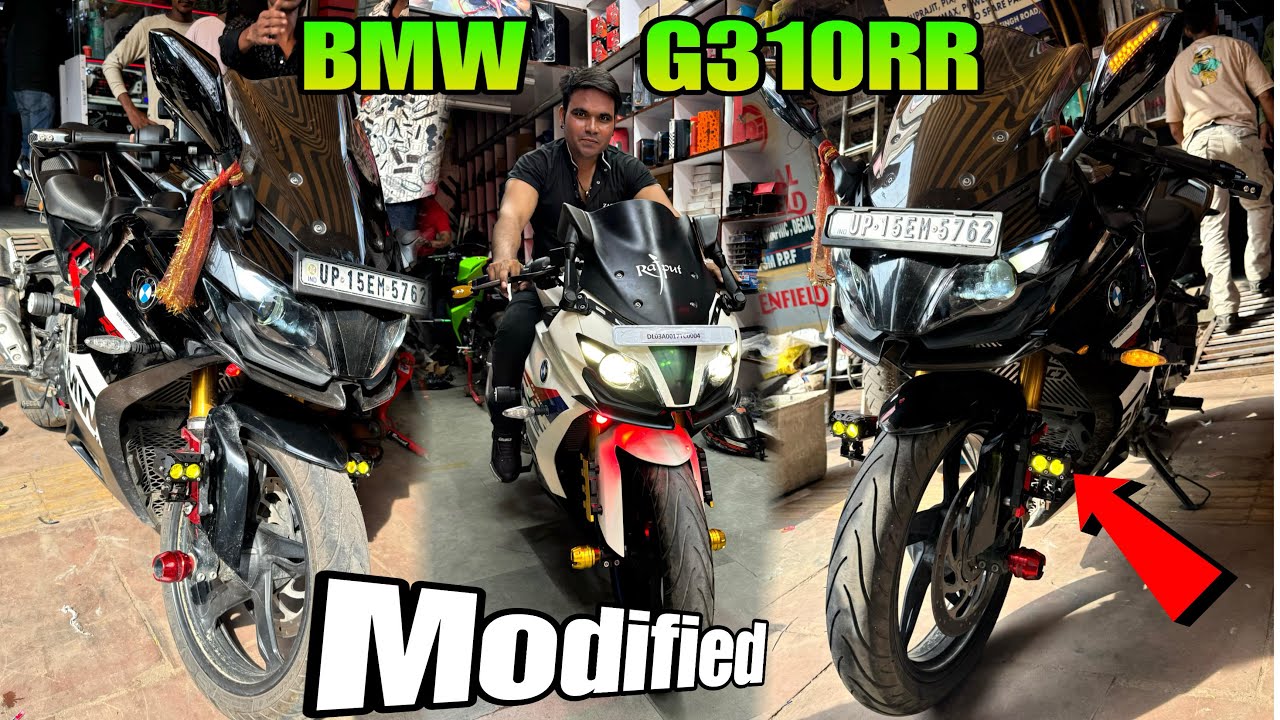 Bmw g 310 rr modified accessories | Bmw g310r modified black - YouTube