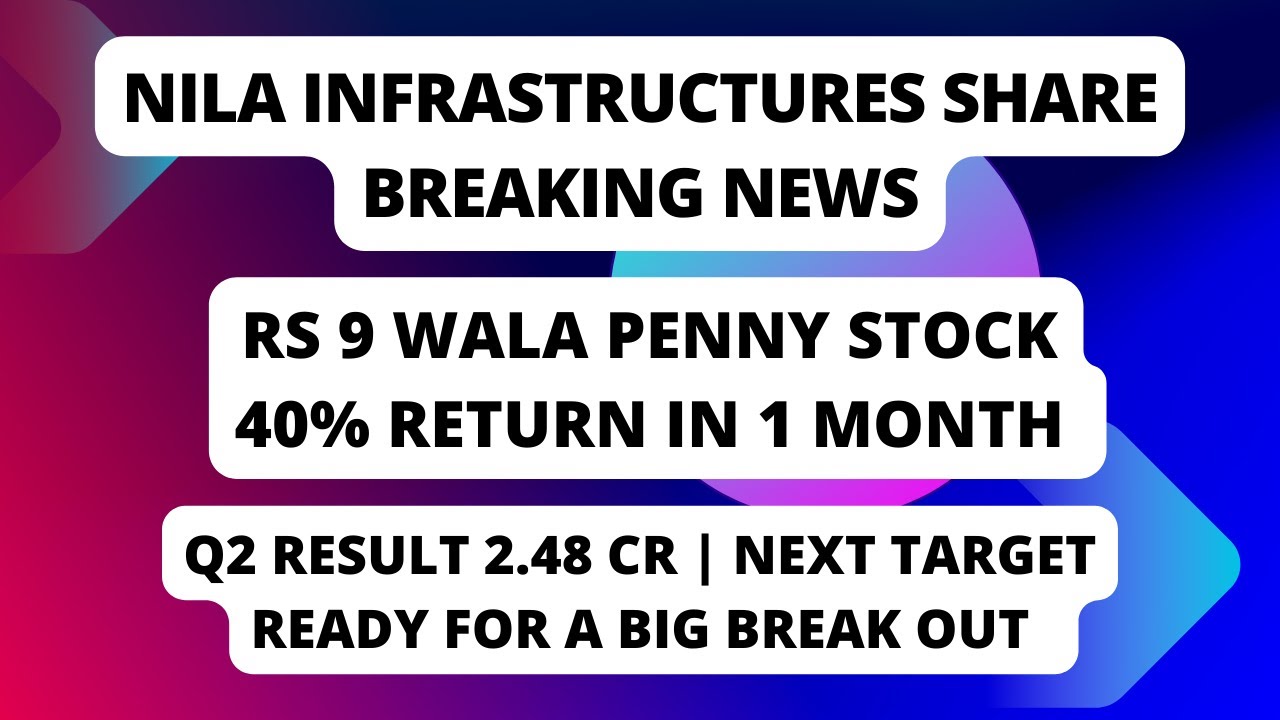 Nila Infra Share Latest News | Nila Infra Share Latest News Today ...
