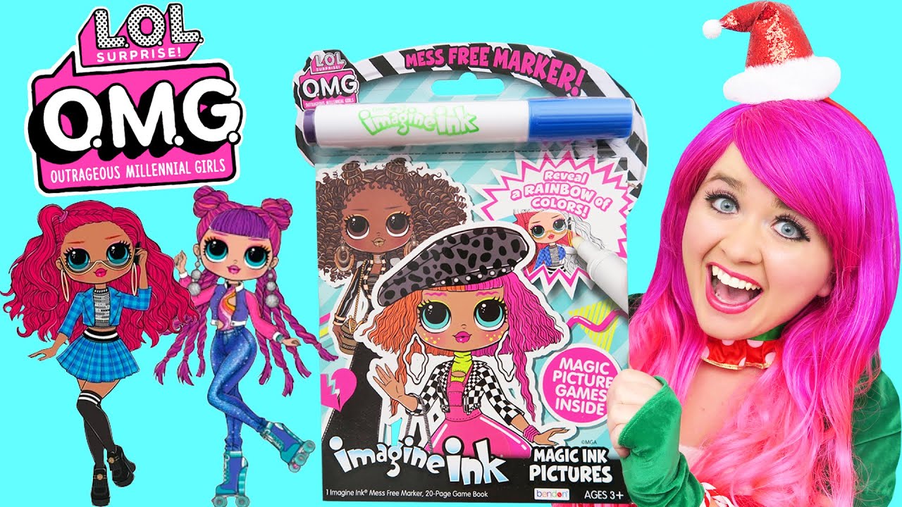 Coloring L.O.L. Surprise! O.M.G. Dolls Magic Ink Coloring Book ...