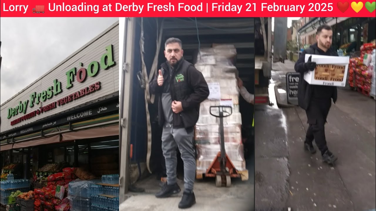 Lorry ⛟ Unloading at Derby Fresh Food on Burton Road | Friday 21 ...