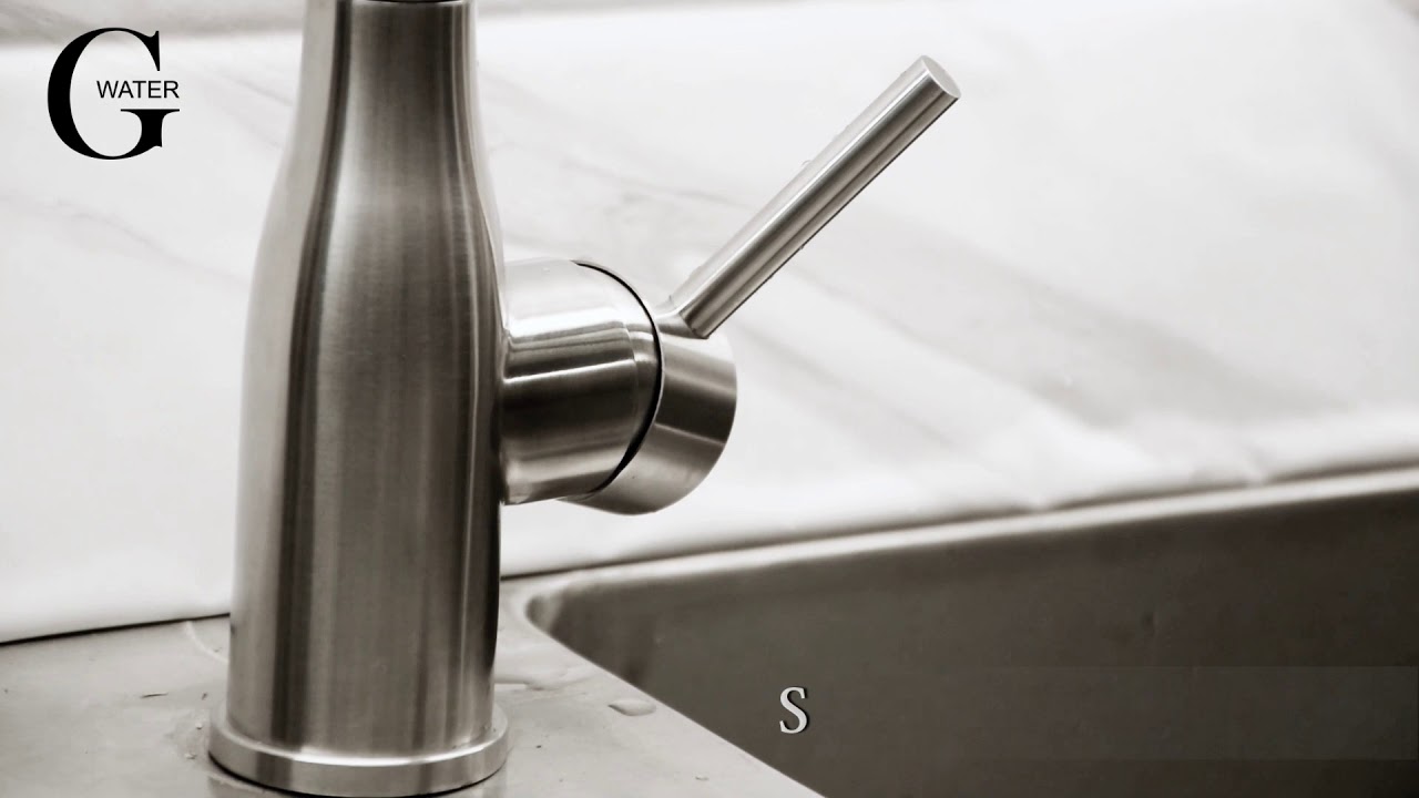 G Water Stainless Steel Kitchen Tap hot and cold water FK08 - YouTube