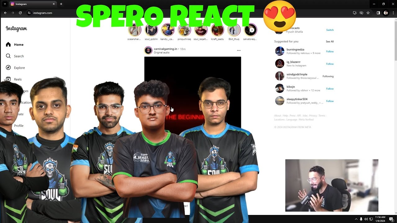 CASTER REACT ON CARNIVAL ESPORTS ANNOUNCEMENT 😍 TEAM OMEGA ANNOUNCEMENT ...