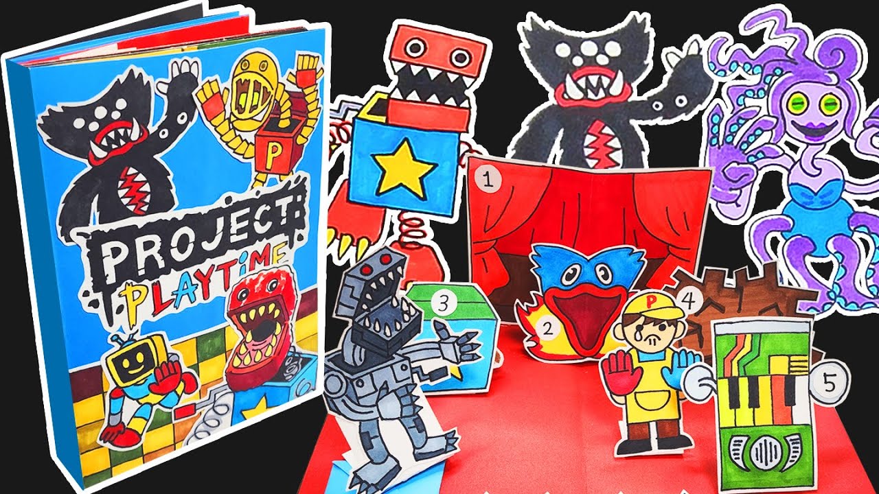 파피 프로젝트 플레이타임 6가지 게임책 만들기📦 Project Poppy Playtime 6 game book - YouTube