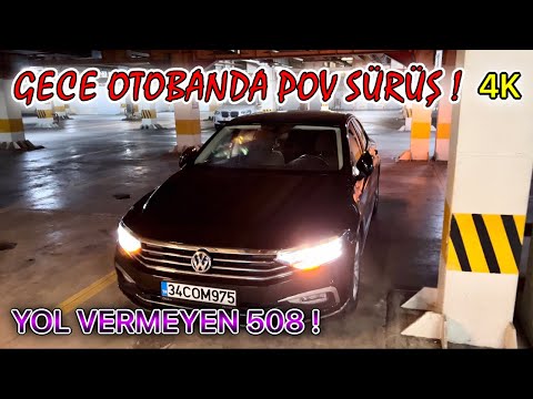 GECE VW PASSAT İLE OTOBANDA GAZLADIM ! | YOL VERMEYEN 508 ! | SİZDEN GELEN SORULAR PART 2
