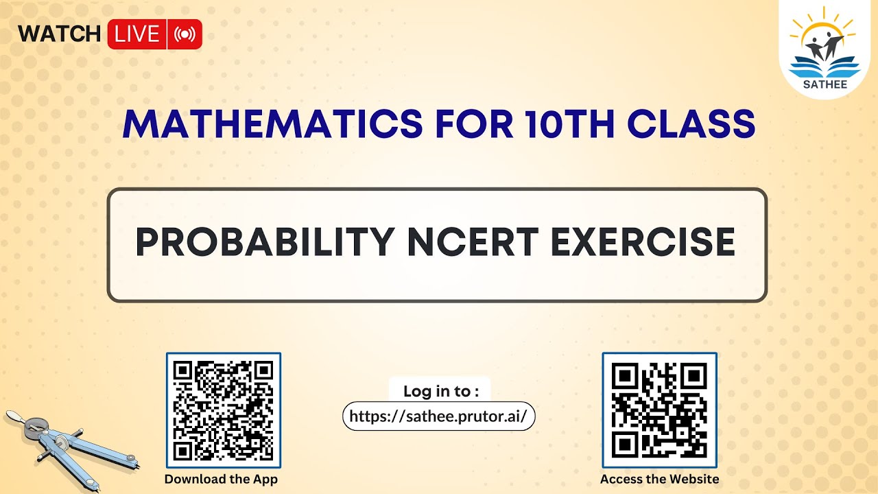 Mathematics Class 10th | Probability NCERT exercise - YouTube