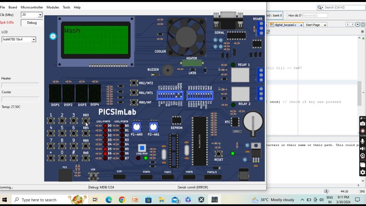 Microcontroller Based Washing Machine | Emertxe Internship Project ...