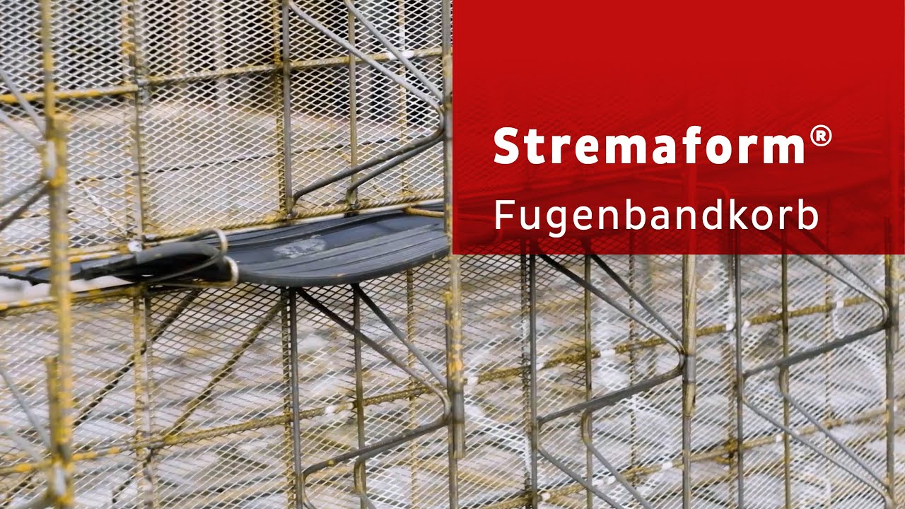 Stremaform® modular system with PVC waterstop as a water barrier - YouTube