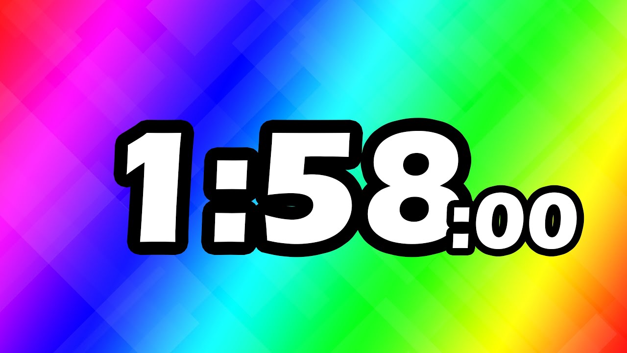 1 Minute and 58 Second TIMER Countdown - YouTube