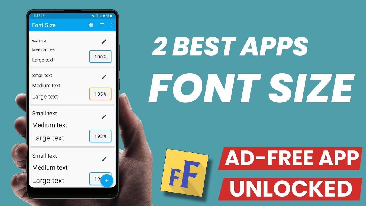 2 Best Free Font Size Apps for Android - YouTube