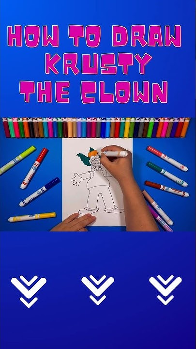 How to draw Krusty Clown🤡 - YouTube