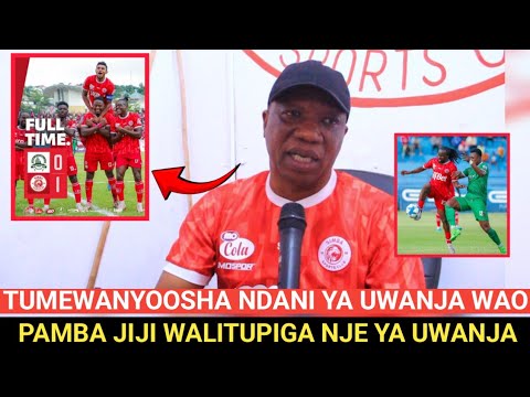 MCHUNGAJI WA SIMBA ACHEKELEA USHINDI vs PAMBA JIJI/ WALITUPIGA NJE YA ...