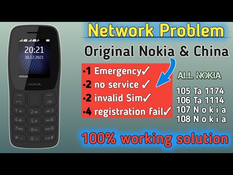 Nokia All Mobile Invalid Sim Registration fail No Service Emergency Call 4 Problem 100% Solution ...