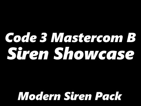 Code 3 Mastercom B Siren Showcase - YouTube